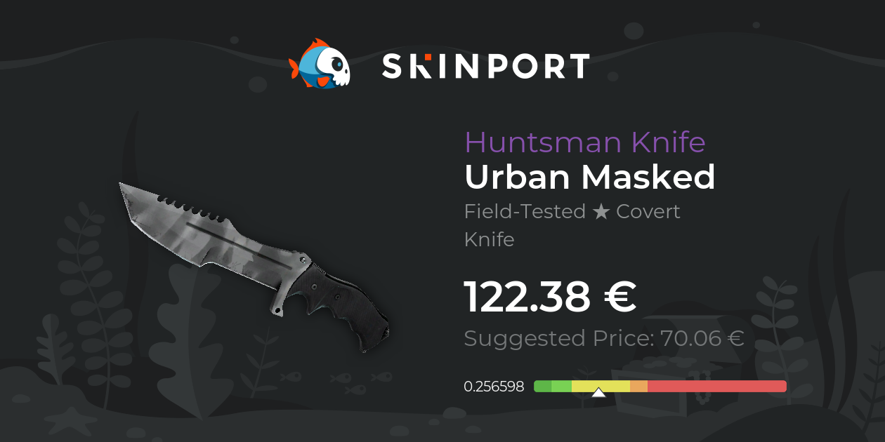 Huntsman Knife | Urban Masked (Field-Tested) - CS2 - Skinport