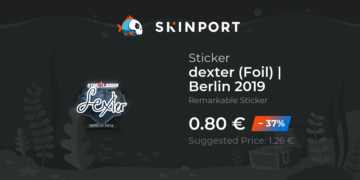 Sticker | dexter (Foil) | Berlin 2019 - Counter-Strike 2 - Skinport