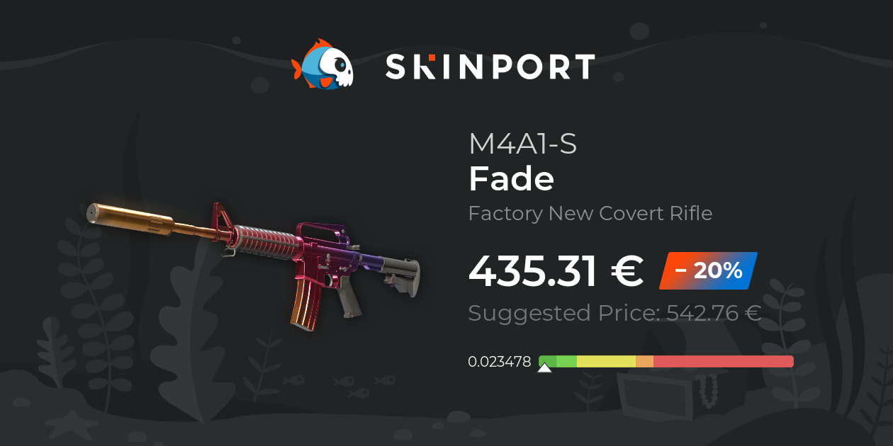 M4A1-S | Fade (Factory New) - Counter-Strike 2 - Skinport