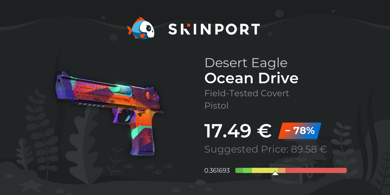 Desert Eagle | Ocean Drive (Field-Tested) - Counter-Strike 2 - Skinport