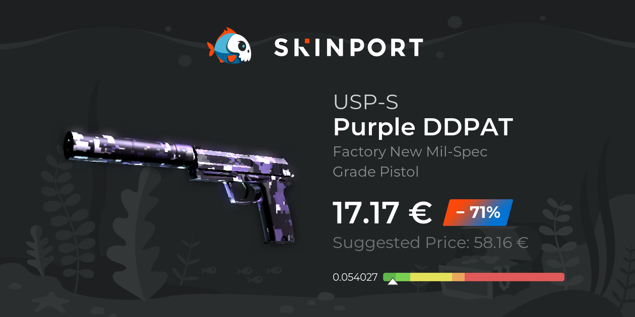 USP-S | Purple DDPAT (Factory New) - CS2 - Skinport