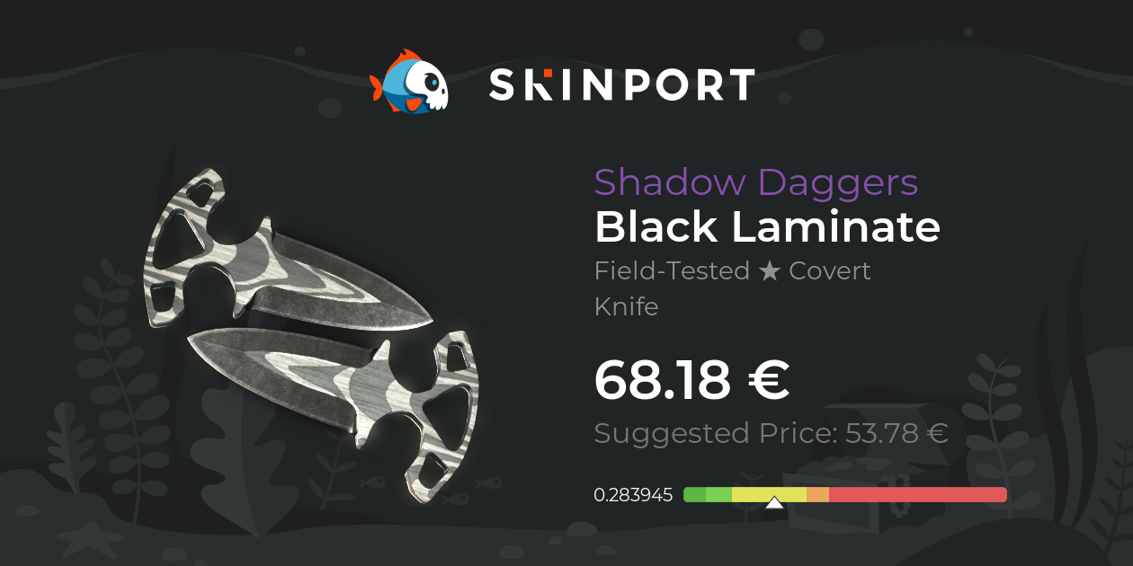 Shadow Daggers | Black Laminate (Field-Tested) - Counter-Strike 2 ...