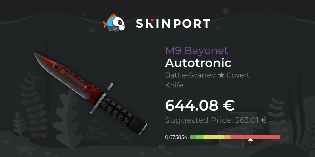 M9 Bayonet | Autotronic (Battle-Scarred) - Counter-Strike 2 - Skinport