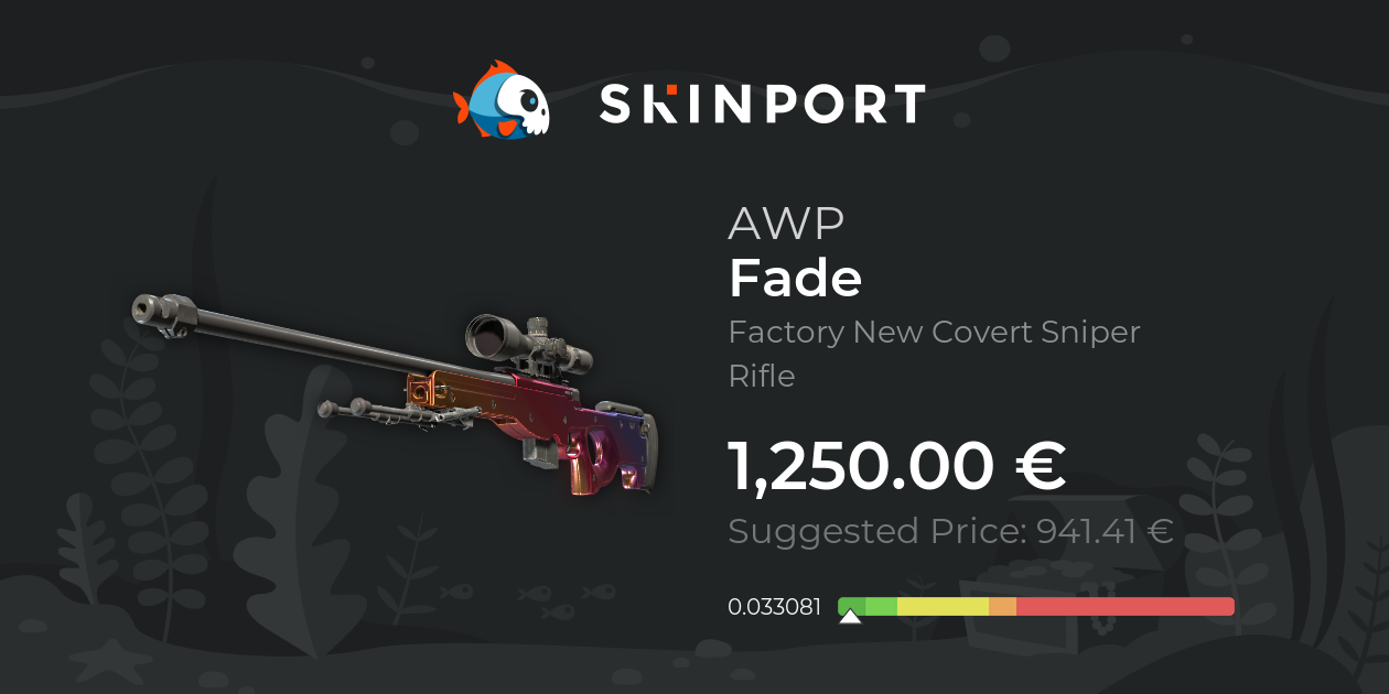 AWP | Fade (Factory New) - Counter-Strike 2 - Skinport