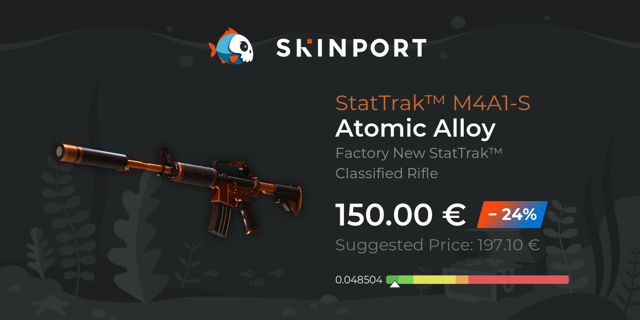 StatTrak™ M4A1-S | Atomic Alloy (Factory New) - Counter-Strike 2 - Skinport