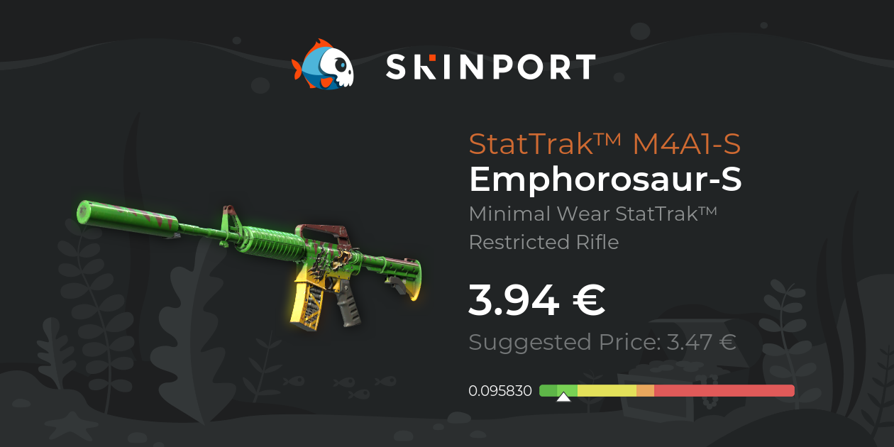 StatTrak™ M4A1-S | Emphorosaur-S (Minimal Wear) - Counter-Strike 2 ...