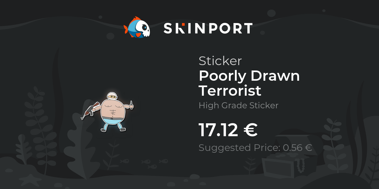 Sticker | Poorly Drawn Terrorist - Counter-Strike 2 - Skinport