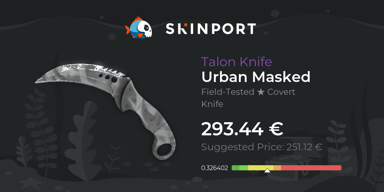 Talon Knife | Urban Masked (Field-Tested) - Counter-Strike 2 - Skinport