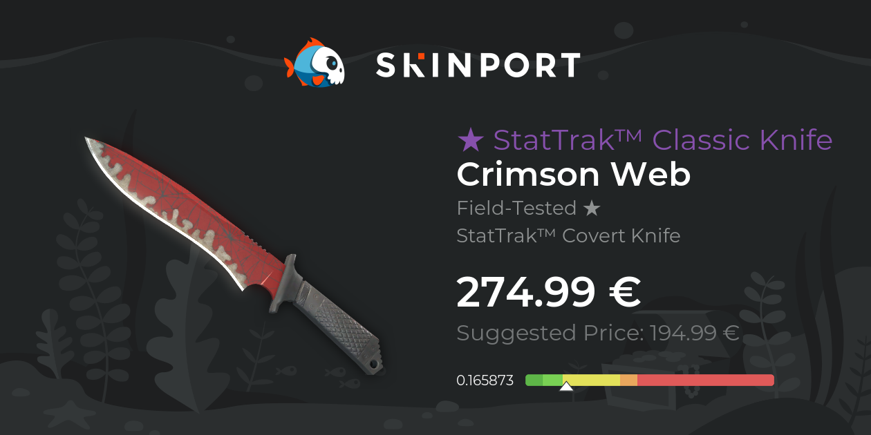 StatTrak™ Classic Knife | Crimson Web (Field-Tested) - Counter-Strike 2 ...