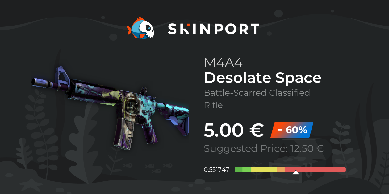 M4A4 | Desolate Space (Battle-Scarred) - Counter-Strike 2 - Skinport