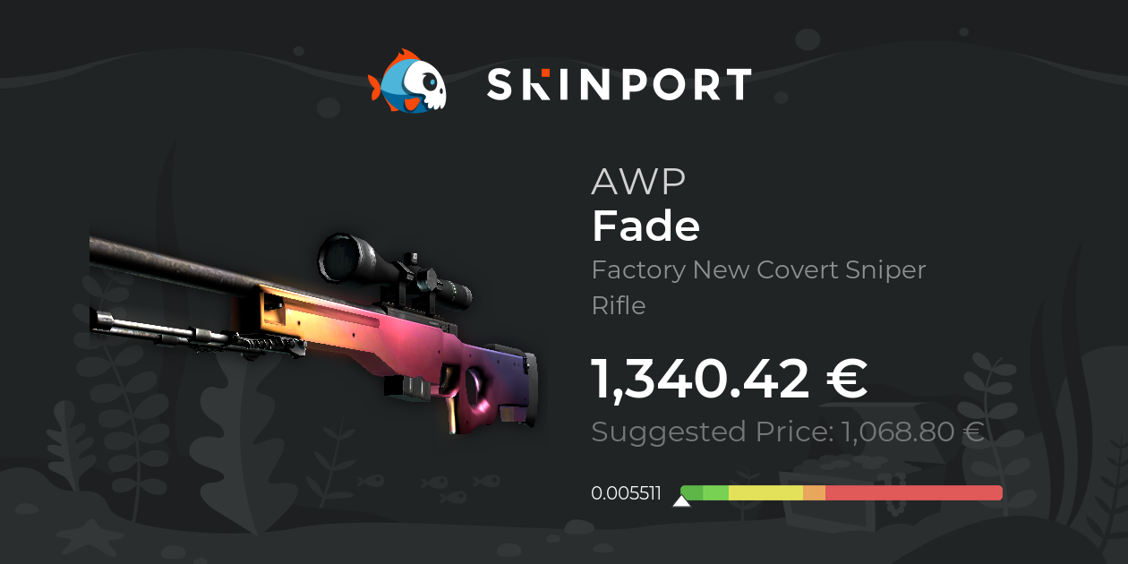 AWP | Fade (Factory New) - CS:GO - Skinport