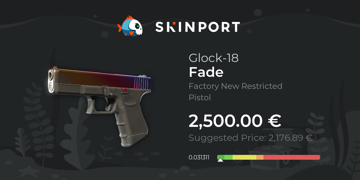 Glock-18 | Fade (Factory New) - Counter-Strike 2 - Skinport