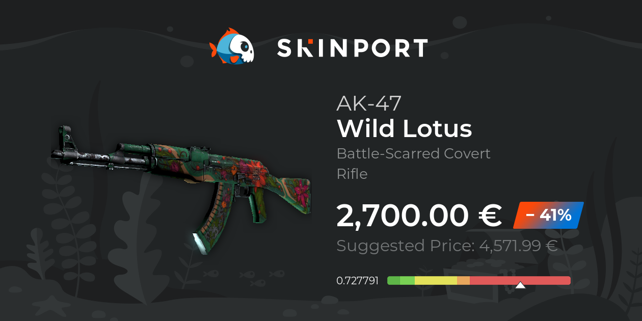 AK-47 | Wild Lotus (Battle-Scarred) - CS2 - Skinport