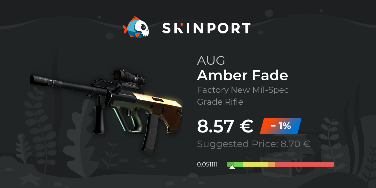 AUG | Amber Fade (Factory New) - Counter-Strike 2 - Skinport