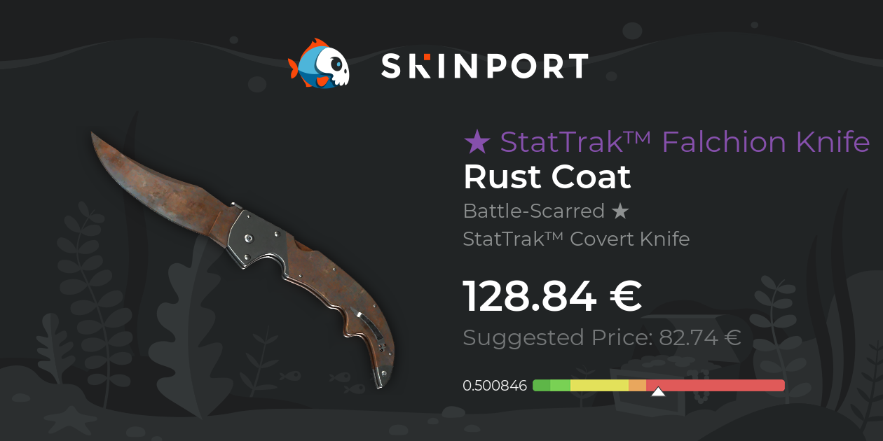 StatTrak™ Falchion Knife | Rust Coat (Battle-Scarred) - Counter-Strike ...