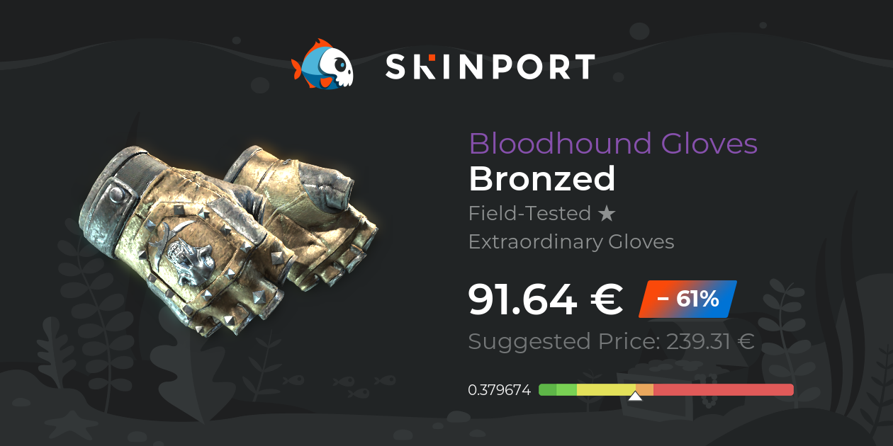 Bloodhound Gloves | Bronzed (Field-Tested) - Counter-Strike 2 - Skinport