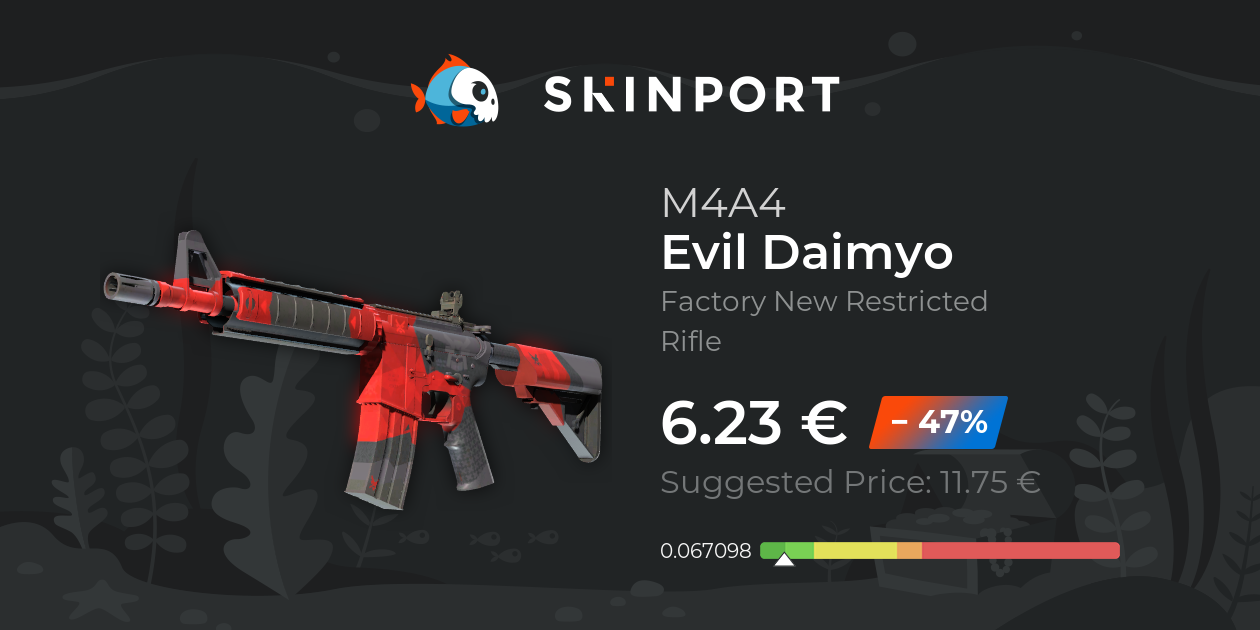 M4A4 | Evil Daimyo (Factory New) - Counter-Strike 2 - Skinport