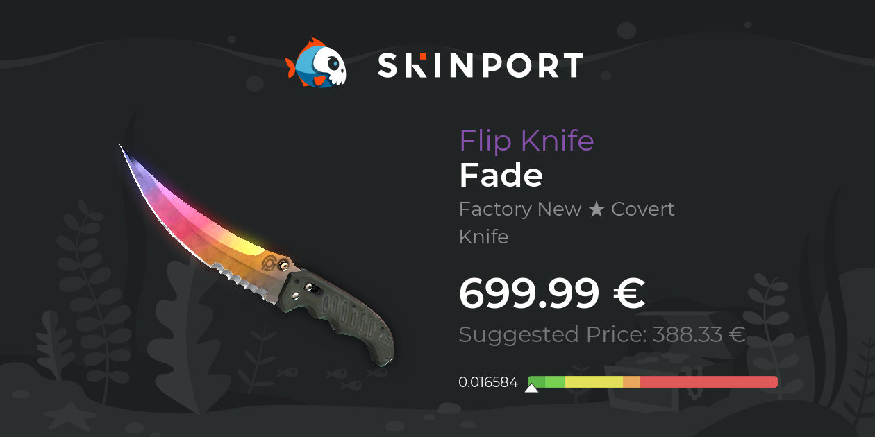 Flip Knife | Fade (Factory New) - Counter-Strike 2 - Skinport
