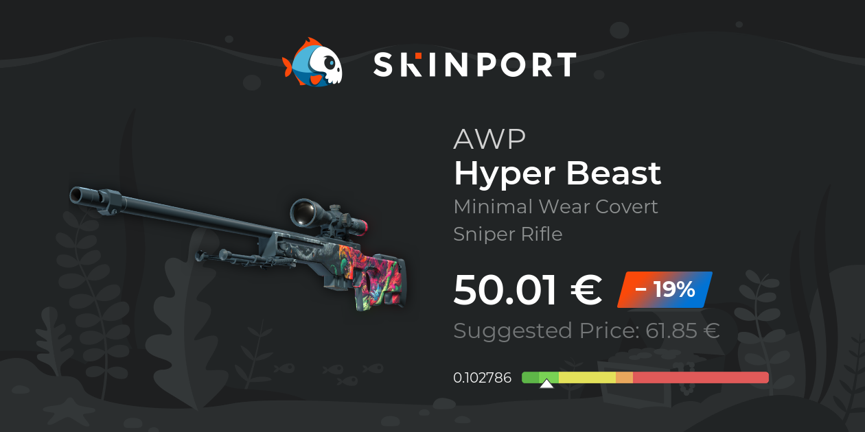 AWP | Hyper Beast (Minimal Wear) - Counter-Strike 2 - Skinport