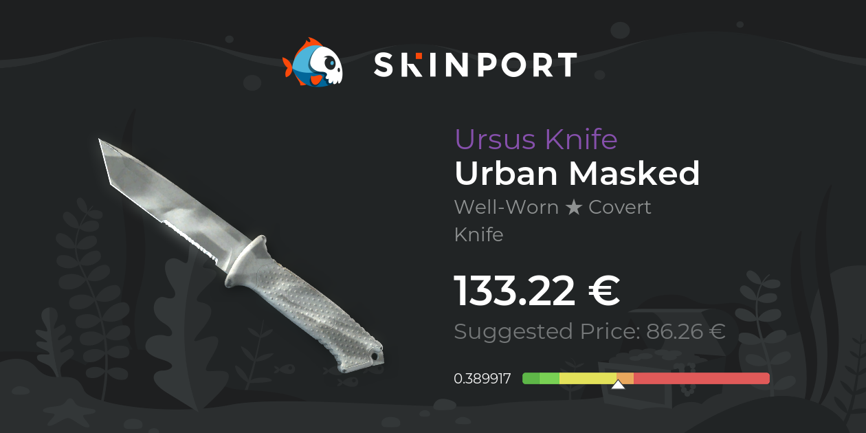 Ursus Knife | Urban Masked (Well-Worn) - Counter-Strike 2 - Skinport