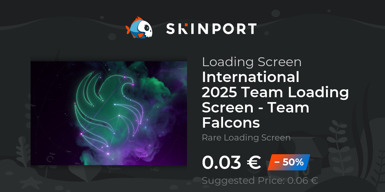 International 2025 Team Loading Screen - Team Falcons - Dota 2 - Skinport