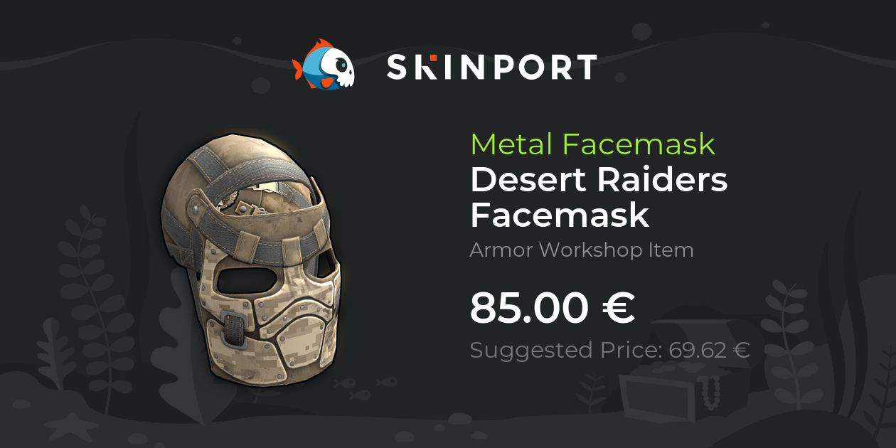 Desert Raiders Facemask - Rust - Skinport