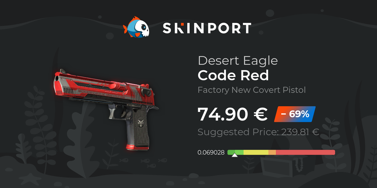 Desert Eagle | Code Red (Factory New) - Counter-Strike 2 - Skinport