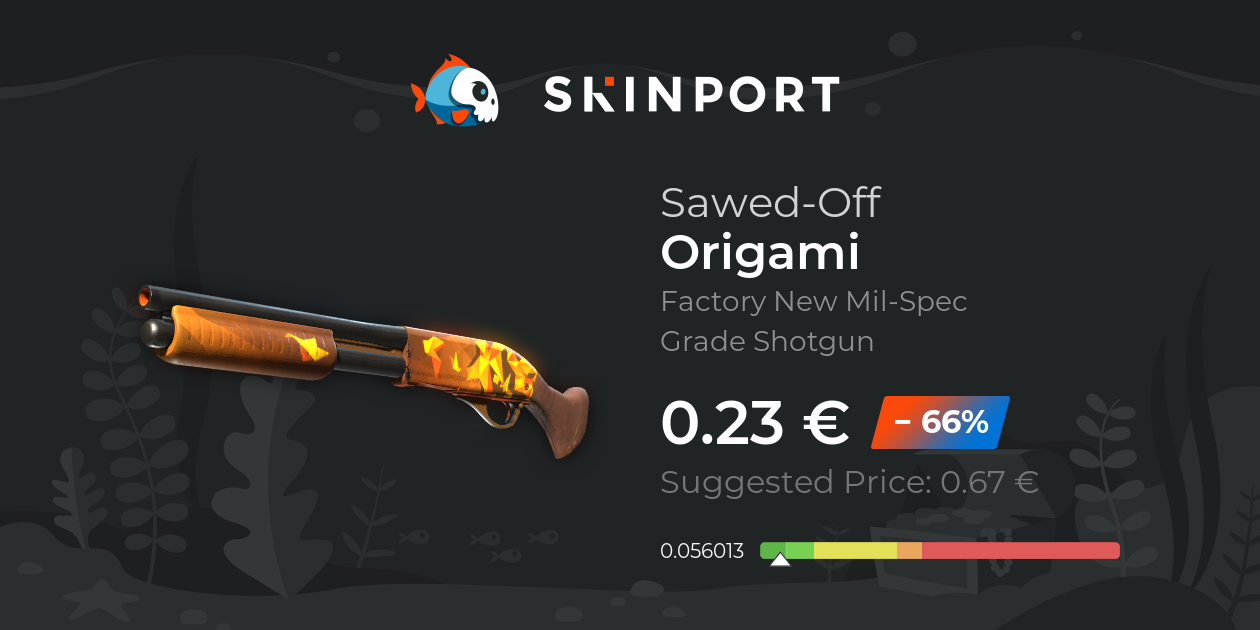 Sawed-Off | Origami (Factory New) - Counter-Strike 2 - Skinport