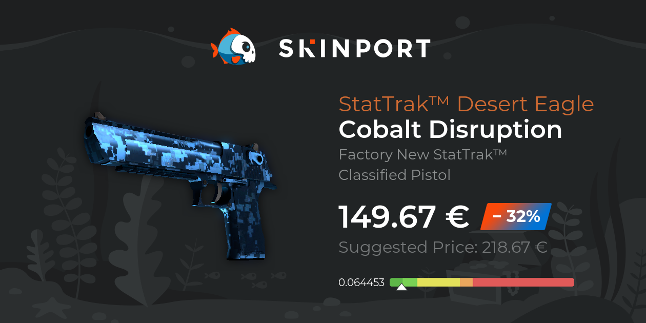 StatTrak™ Desert Eagle | Cobalt Disruption (Factory New) - Counter ...