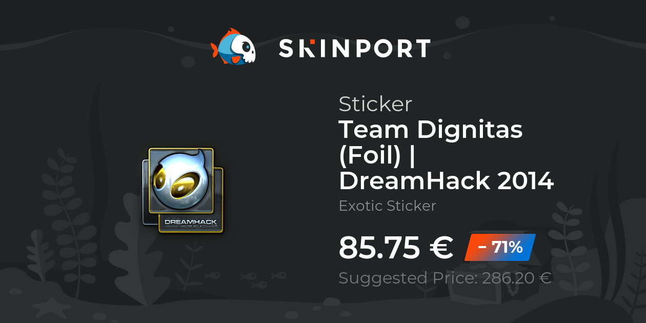 Sticker | Team Dignitas (Foil) | DreamHack 2014 - Counter-Strike 2 ...