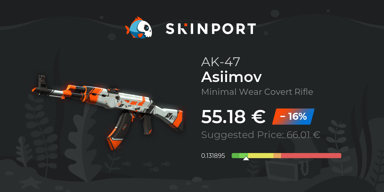 AK-47 | Asiimov (Minimale Gebrauchsspuren) - Counter-Strike 2 - Skinport