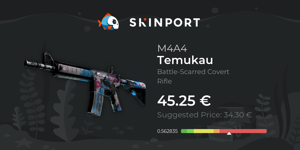 M4A4 | Temukau (Battle-Scarred) - CS:GO - Skinport