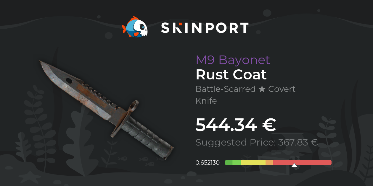 M9 Bayonet | Rust Coat (Battle-Scarred) - Counter-Strike 2 - Skinport