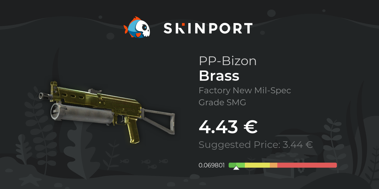 PP-Bizon | Brass (Factory New) - Counter-Strike 2 - Skinport