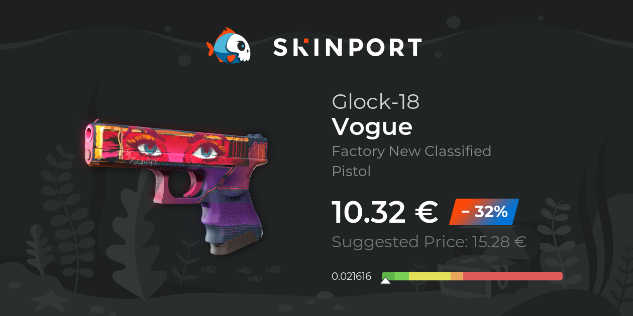 Glock-18 | Vogue (Factory New) - Counter-Strike 2 - Skinport