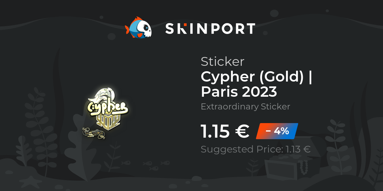Sticker | Cypher (Gold) | Paris 2023 - Counter-Strike 2 - Skinport