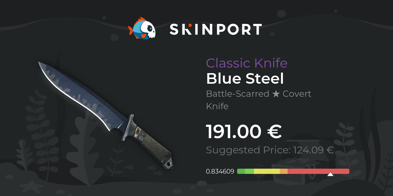 Classic Knife | Blue Steel (Battle-Scarred) - Counter-Strike 2 - Skinport