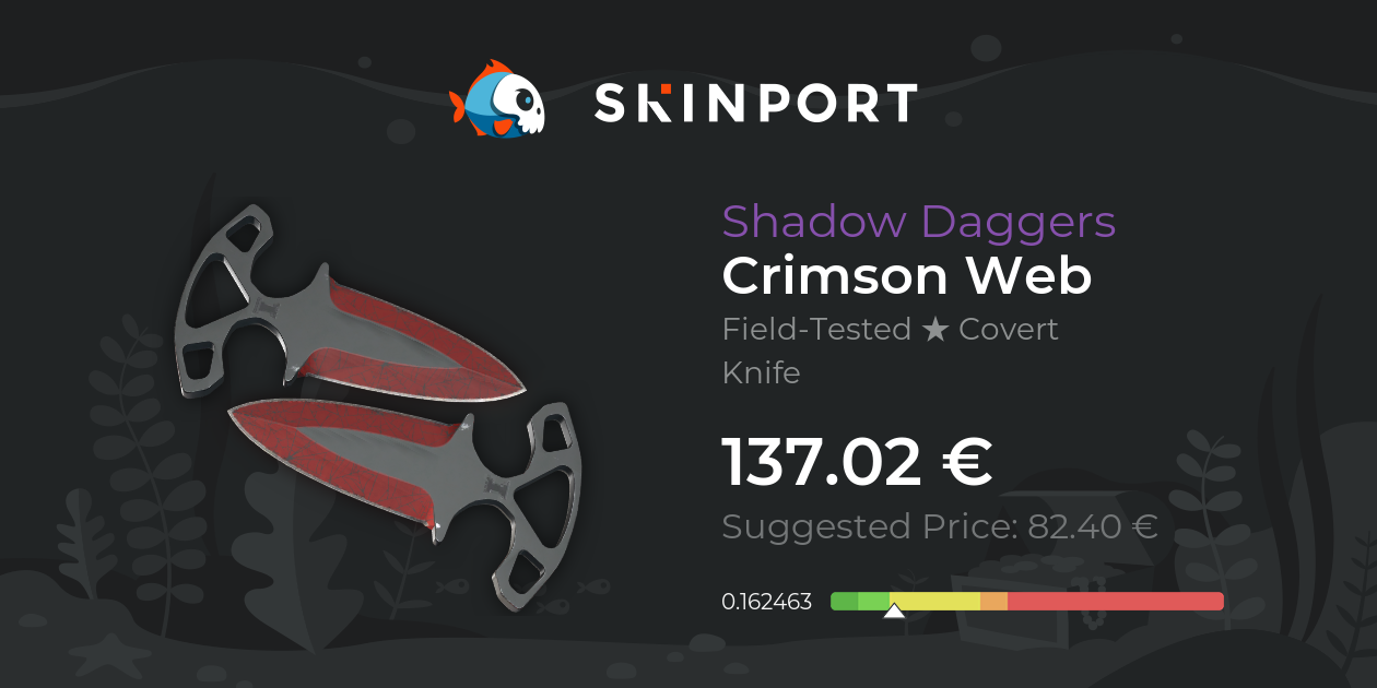 Shadow Daggers | Crimson Web (Field-Tested) - Counter-Strike 2 - Skinport