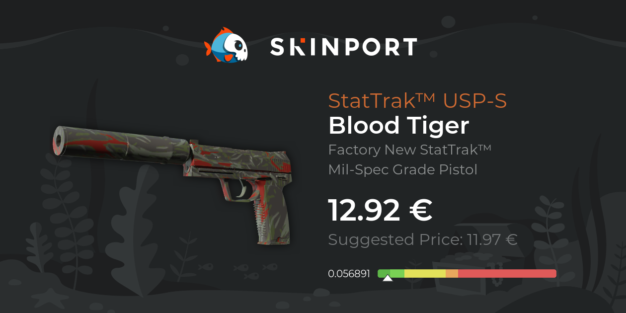 StatTrak™ USP-S | Blood Tiger (Factory New) - Counter-Strike 2 - Skinport