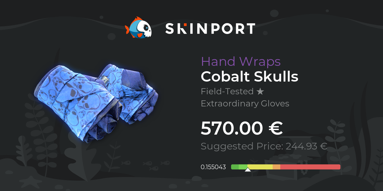 Hand Wraps | Cobalt Skulls (Field-Tested) - Counter-Strike 2 - Skinport