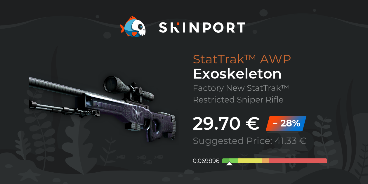 StatTrak™ AWP | Exoskeleton (Factory New) - CS:GO - Skinport