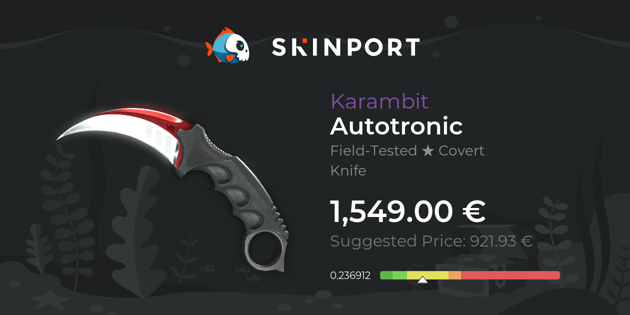 Karambit (★) | Autotronik (Einsatzerprobt) - Counter-Strike 2 - Skinport