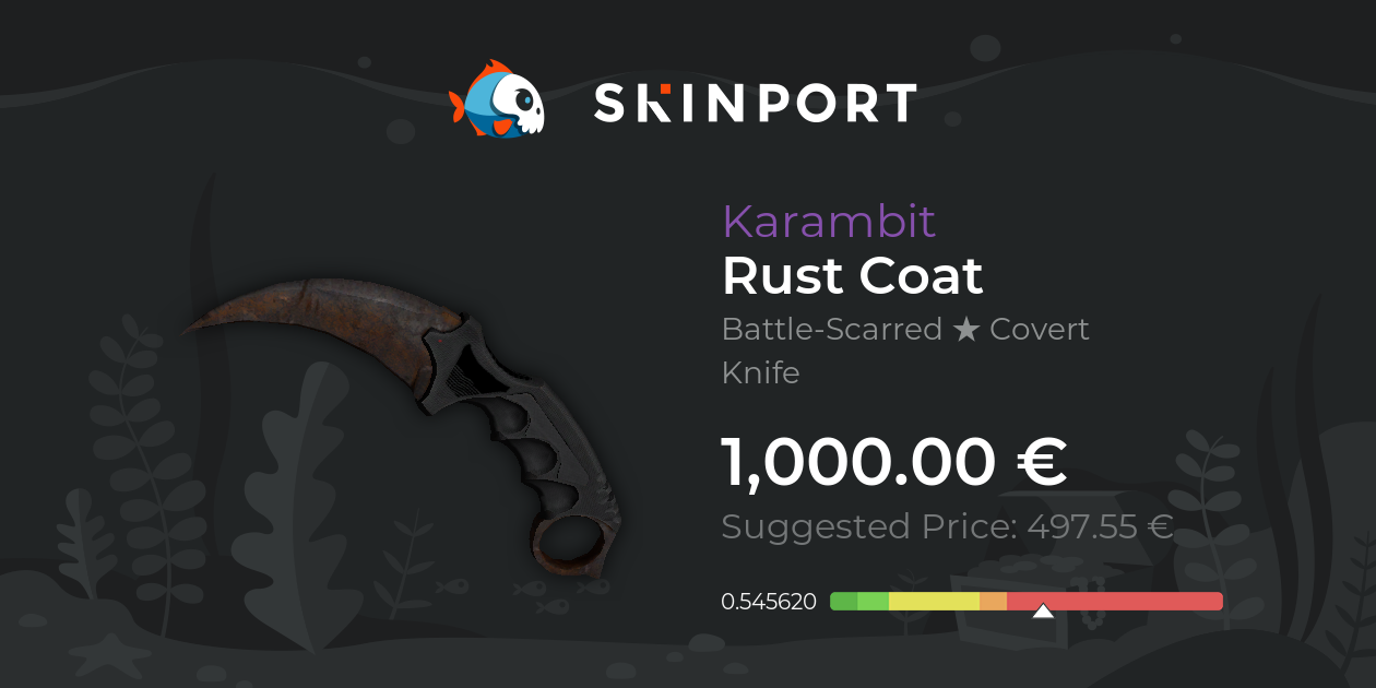 Karambit | Rust Coat (Battle-Scarred) - Counter-Strike 2 - Skinport