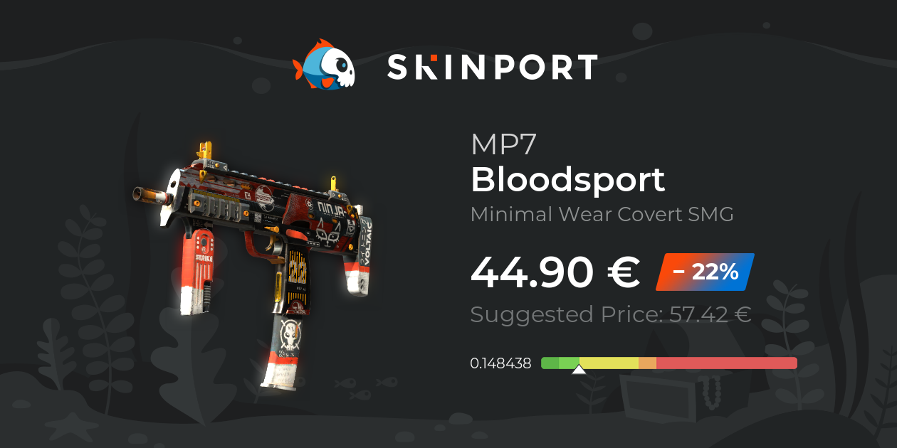 MP7 | Bloodsport (Minimal Wear) - Counter-Strike 2 - Skinport