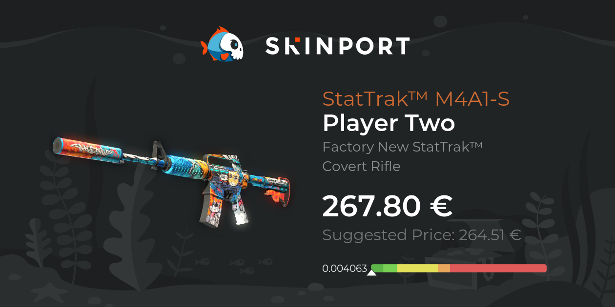 StatTrak™ M4A1-S | Player Two (Factory New) - Counter-Strike 2 - Skinport