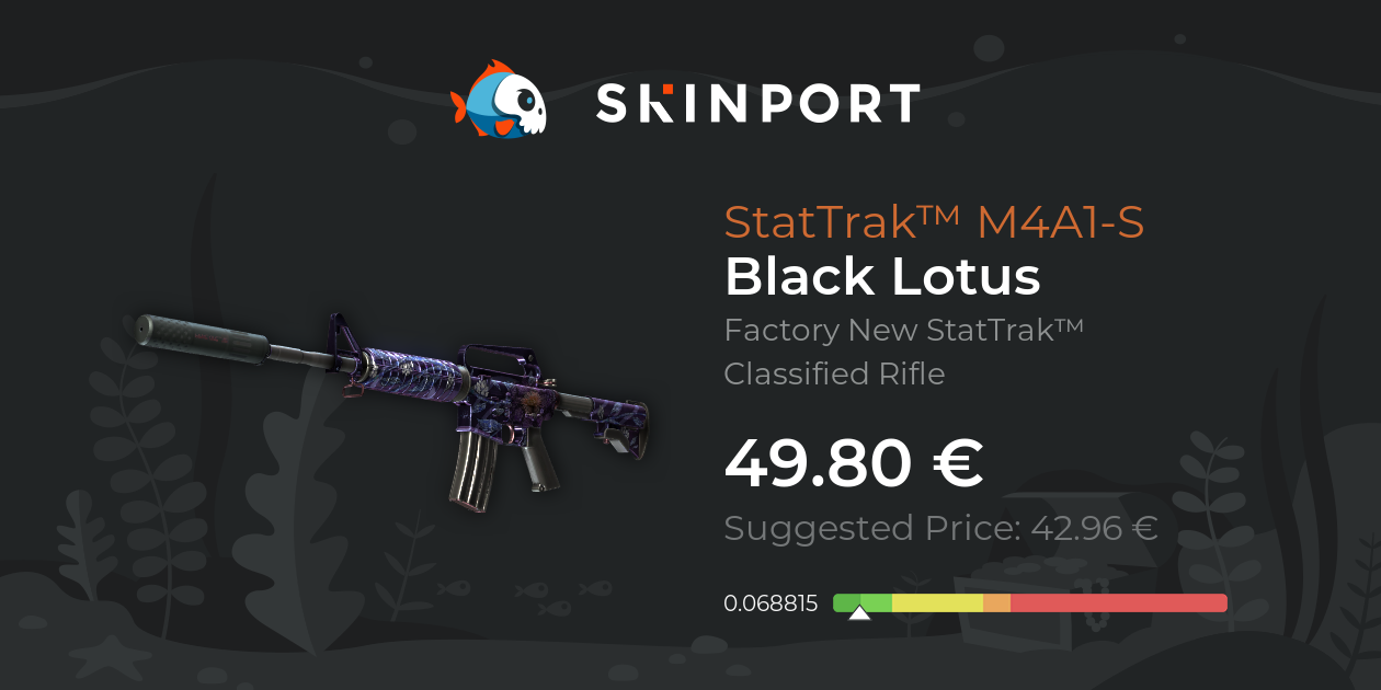 StatTrak™ M4A1-S | Black Lotus (Factory New) - Counter-Strike 2 - Skinport