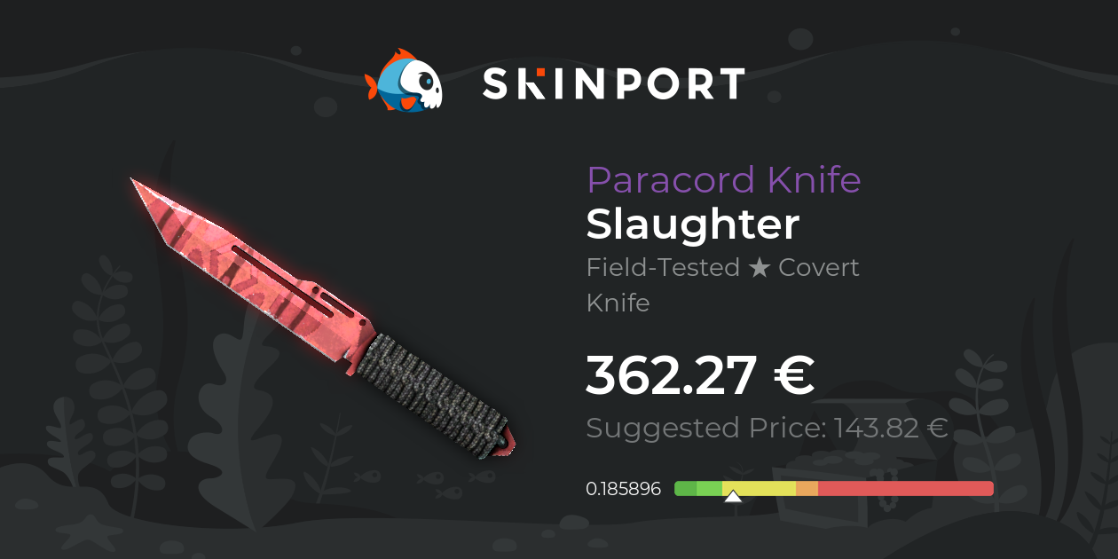 Paracord Knife | Slaughter (Field-Tested) - Counter-Strike 2 - Skinport