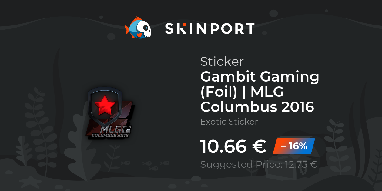 Sticker | Gambit Gaming (Foil) | MLG Columbus 2016 - Counter-Strike 2 ...
