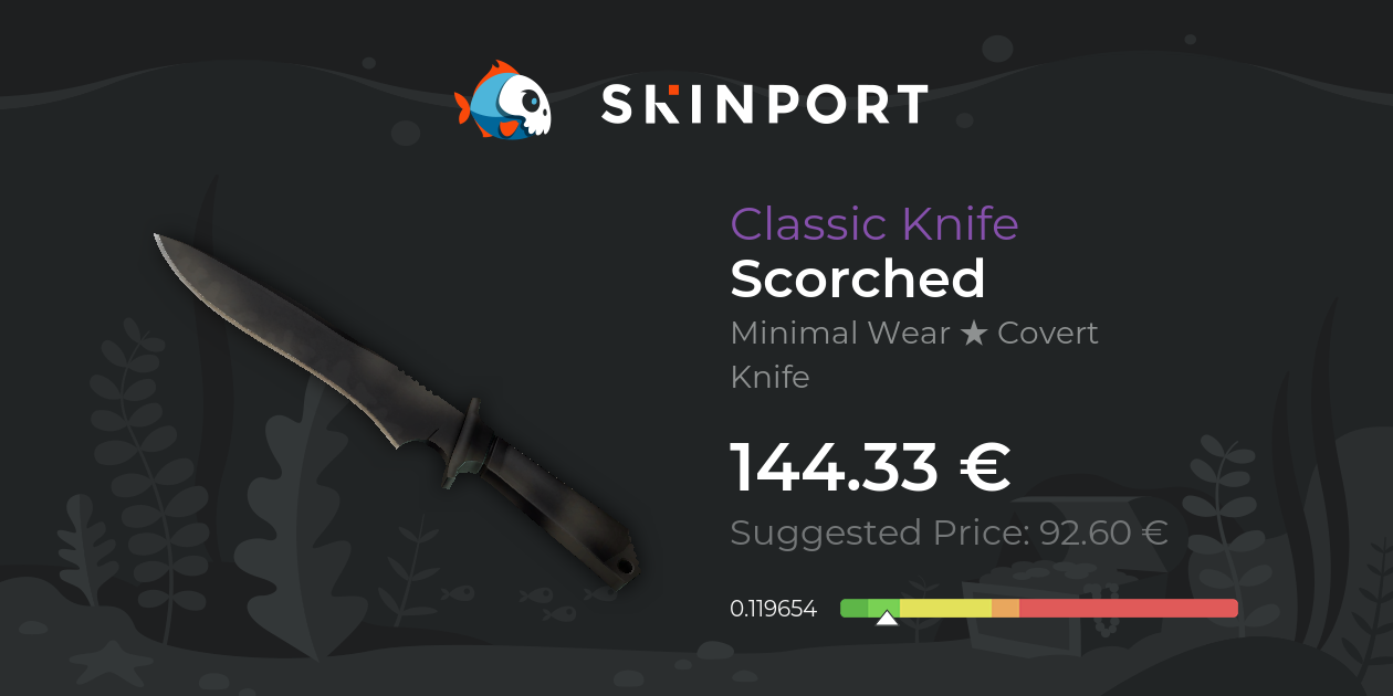 Classic Knife | Scorched (Minimal Wear) - CS2 - Skinport