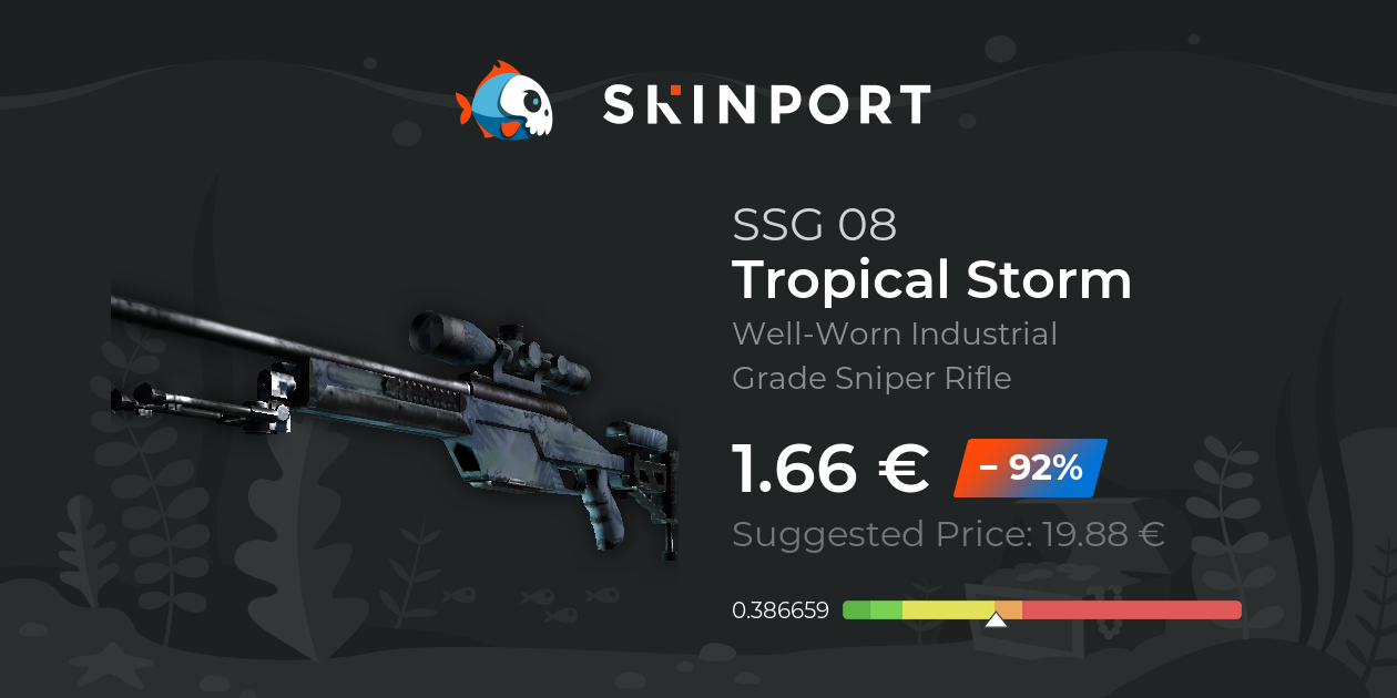 SSG 08 | Tropical Storm (Well-Worn) - Counter-Strike 2 - Skinport
